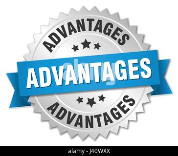 advantages label. advantages isolated seal. Retro sticker sign Stock ...