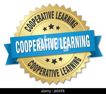 cooperative learning label. cooperative learning isolated seal. Retro ...