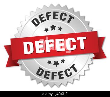 defect round isolated silver badge Stock Vector Image & Art - Alamy