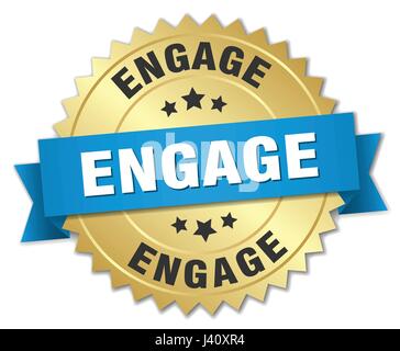 engage label. engage isolated seal. Retro sticker sign Stock Vector ...