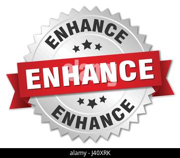enhance label. enhance isolated seal. Retro sticker sign Stock Vector ...