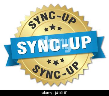 sync-up label. sync-up isolated seal. Retro sticker sign Stock Vector ...