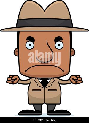 A cartoon detective man looking angry Stock Vector Image & Art - Alamy