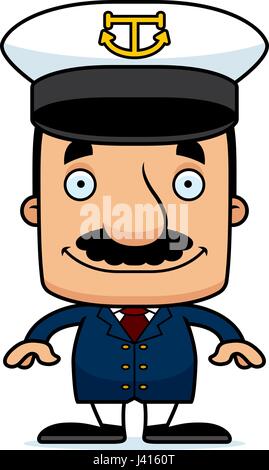 A cartoon boat captain man smiling Stock Vector Image & Art - Alamy