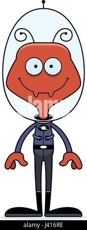 A cartoon astronaut ant smiling Stock Vector Image & Art - Alamy