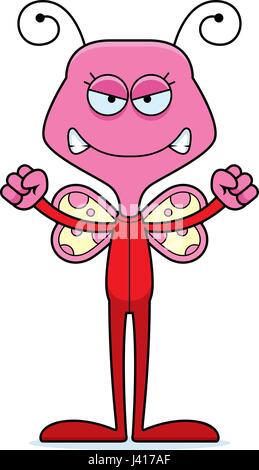 A cartoon butterfly looking angry in pajamas Stock Vector Image & Art ...