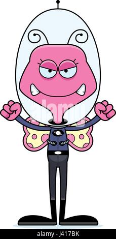 A cartoon spaceman butterfly looking angry Stock Vector Image & Art - Alamy