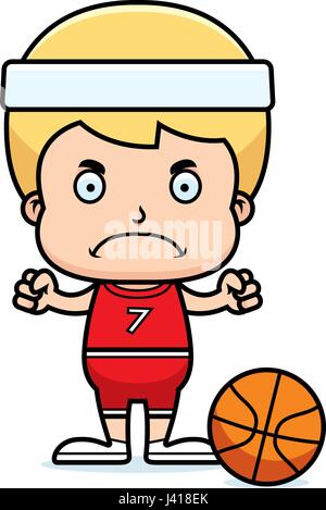A cartoon basketball player boy looking angry Stock Vector Image & Art ...