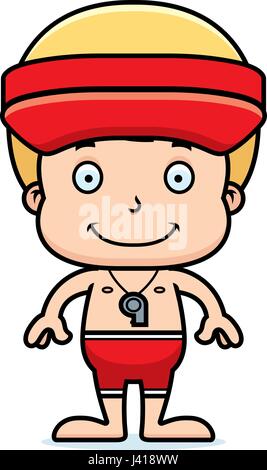 A cartoon lifeguard boy smiling Stock Vector Image & Art - Alamy