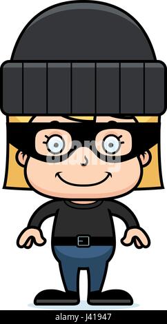 A cartoon thief girl smiling Stock Vector Image & Art - Alamy