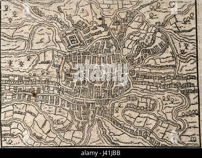 A historical map of Ghent created by Saur, showcasing the cityâ€™s ...