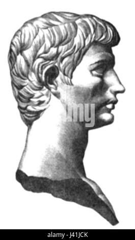 Roman politician Marcus Junius Brutus, ancient marble head statue, 80s ...