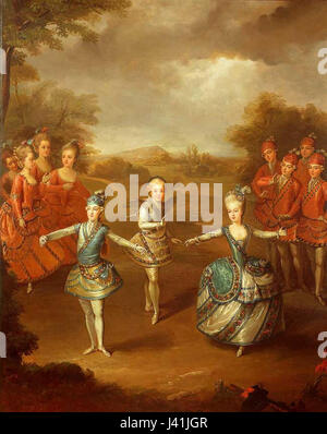 Marie Antoinette Dancing Stock Photo - Alamy