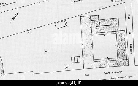 Map of St. Augustin de Bitche Stock Photo - Alamy
