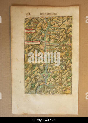 Map of Switzerland (1600 Stock Photo - Alamy