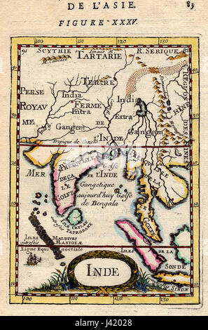 Map of ancient Southeast Asia, 1683 Stock Photo - Alamy