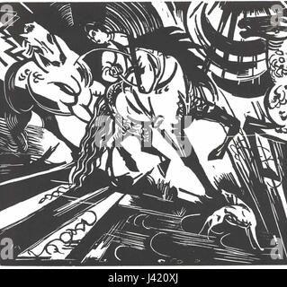 Marc - Reitschule nach Ridinger Stock Photo - Alamy