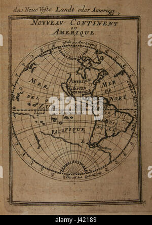 Map of North America, 1685 Stock Photo - Alamy