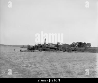 Crown Point Lighthouse, located on Lake Champlain in New York, was ...