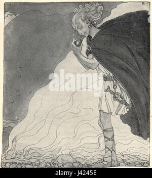 This illustration by John Bauer depicts the mythical figures of Loki ...