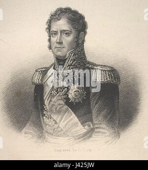 This portrait of Marshal Ney, a prominent figure in the Napoleonic Wars ...
