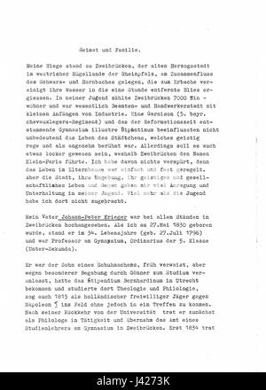 Lebenserinnerungen (Krieger) is a personal memoir, likely written by a soldier or warrior ...