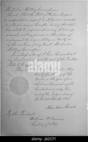 This page from President Abraham Lincoln's Thanksgiving Proclamation in ...