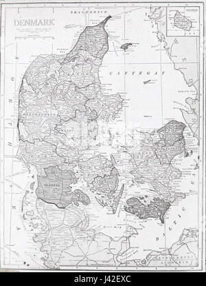 Map of Denmark Stock Photo - Alamy
