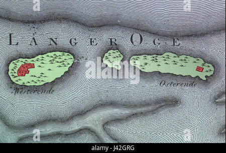 Map of Langeoog Stock Photo - Alamy
