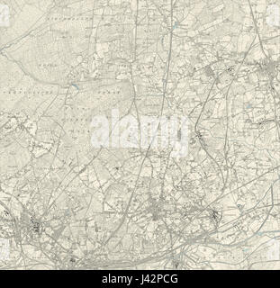 The 'Messtischblatt 4407 Bottrop 1907' is a topographic map from 1907 ...