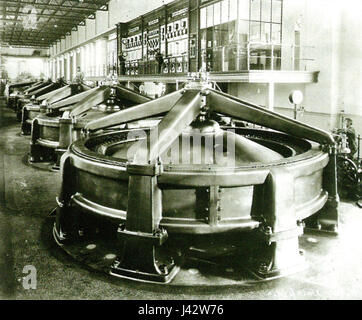 Generators in a hydroelectric power plant Stock Photo - Alamy