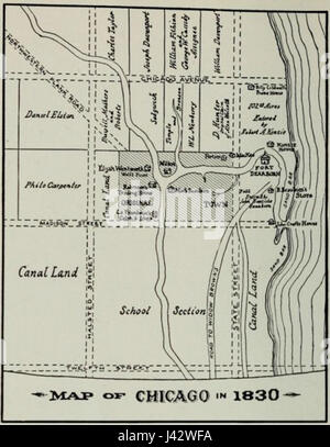 Map of Chicago in 1830 Stock Photo - Alamy