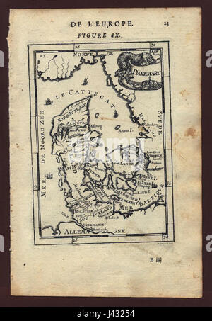 Map of Denmark Stock Photo - Alamy