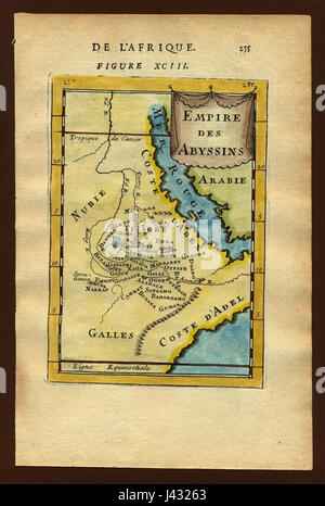 Map of the Abyssinian empire, 1683 Stock Photo - Alamy