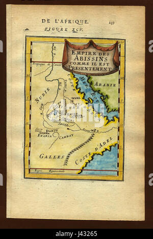 Map of the Abyssinian empire, 1683 Stock Photo - Alamy