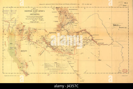 Old map of Abyssinia Stock Photo: 50319001 - Alamy