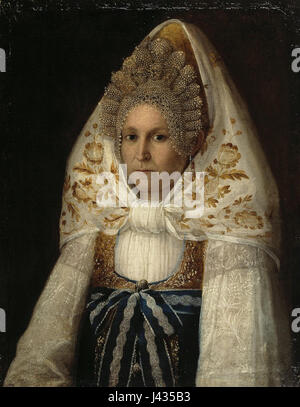 Merchant woman from Torzhok Stock Photo - Alamy
