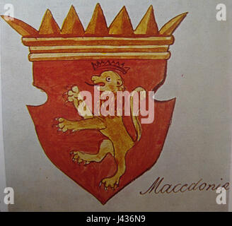 Macedonian coat of arms, 1842 Stock Photo - Alamy