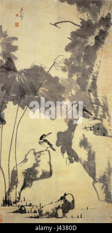 Chinese painting of flowers and birds Stock Photo - Alamy