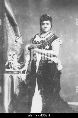This image of Queen Liliuokalani, the last monarch of Hawaii, captures ...