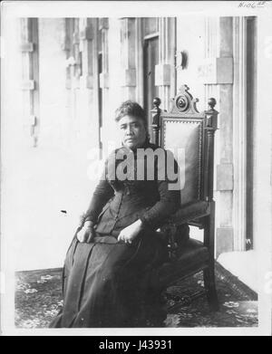 A portrait of Queen Liliuokalani, the last monarch of Hawaii, captured ...