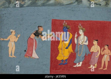 Krishna meets Kubja Stock Photo - Alamy