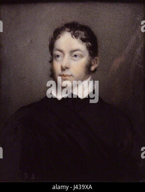 The portrait of Matthew Gregory Lewis, created by Henry William ...