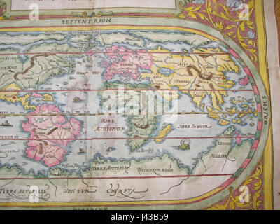 Map of Asia and the Americas (1588 Stock Photo - Alamy