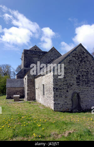 Llanfrynach Church, Cowbridge, Vale of Glamorgan, South Wales, UK Stock ...