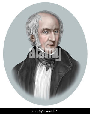 William Wordsworth, 1770 - 1850. English poet. After the drawing by ...