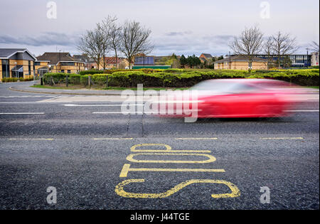 Stop sign, blur Stock Photo: 123056555 - Alamy