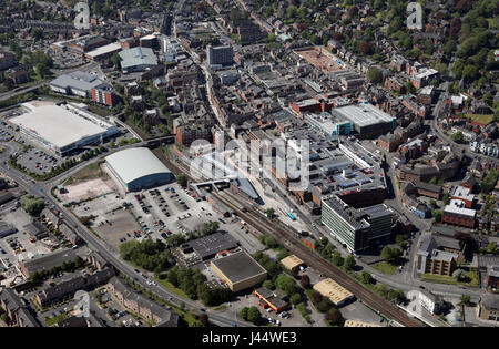 aerial view of Altrincham town centre, Manchester Stock Photo - Alamy