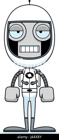 A cartoon astronaut robot looking bored Stock Vector Image & Art - Alamy