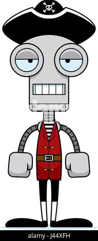 A cartoon pirate robot looking bored Stock Vector Image & Art - Alamy